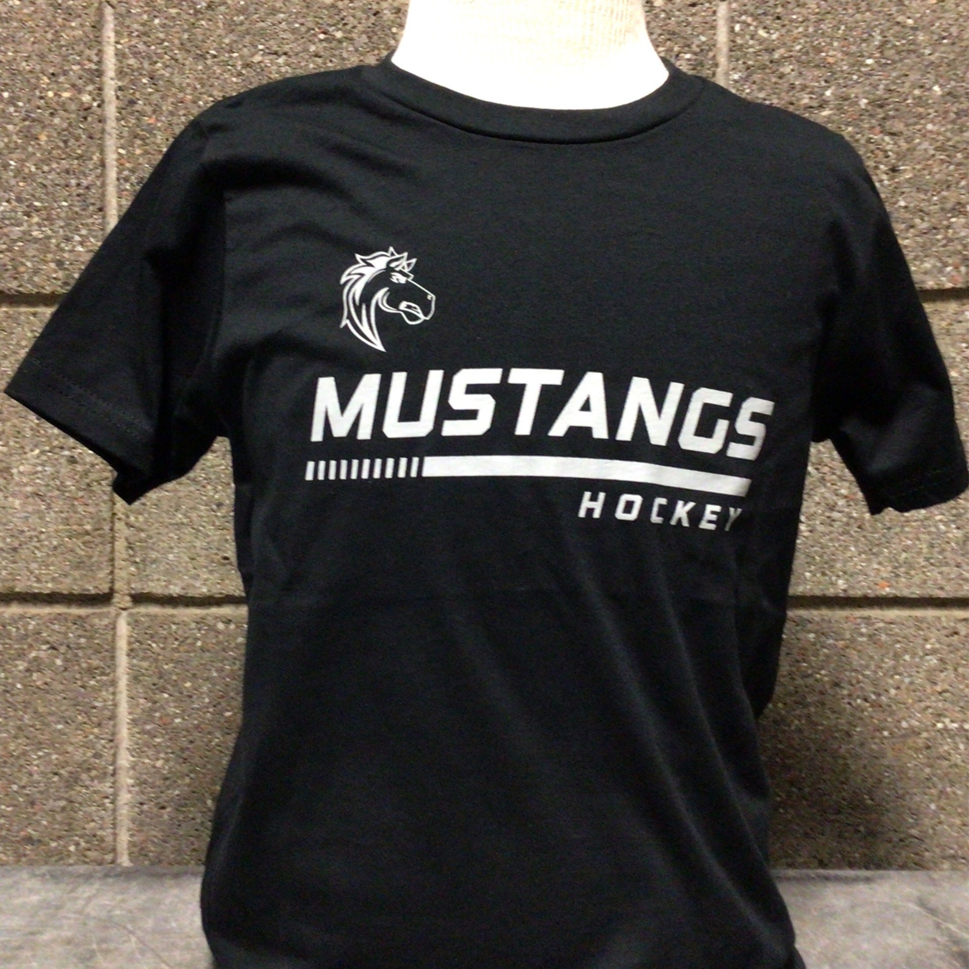 MUSTANGS HOCKEY TEE, BLACK | Ogden Mustangs Team Store